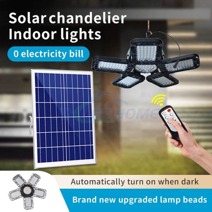 solar lights Chandelier 200W Garage Light 100W light Indoor Light solar ...