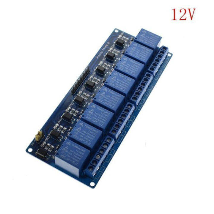 RELAY 8CH 12V - Relay module 8 channel 12V optocoupler Low Level ...