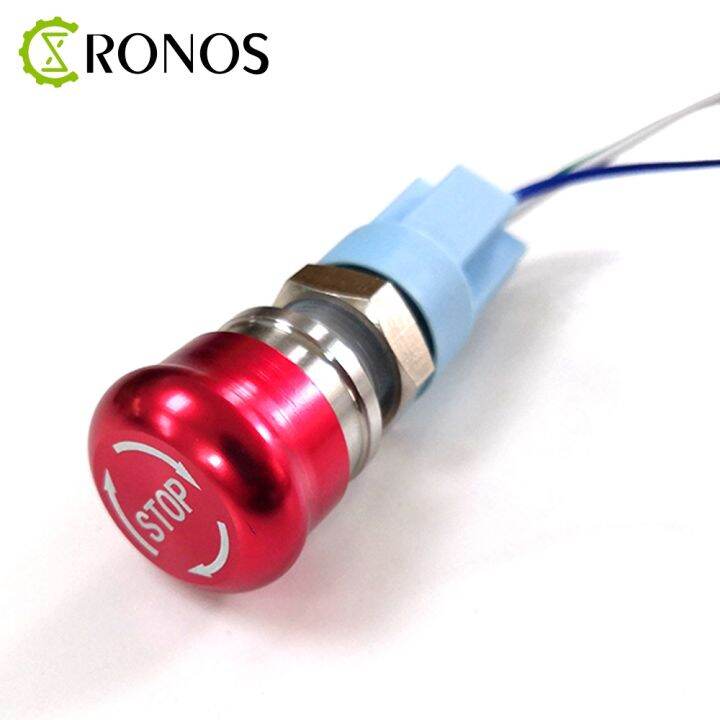 16mm Metal Button Switch Self-Locking Emergency Stop Waterproof ...