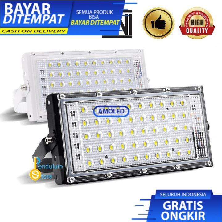 Lampu Sorot 50 watt IP65 SMD LED Lampu Tembak Floodlight DOB - 66 Mata ...