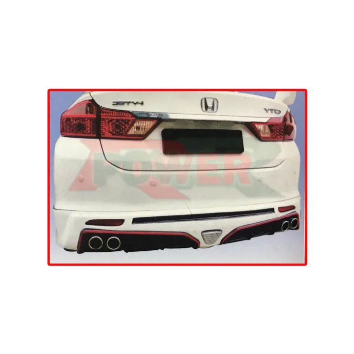 Honda City GM6 Sixth Generation (2014) MG-RR Style Rear Back Bumper ...