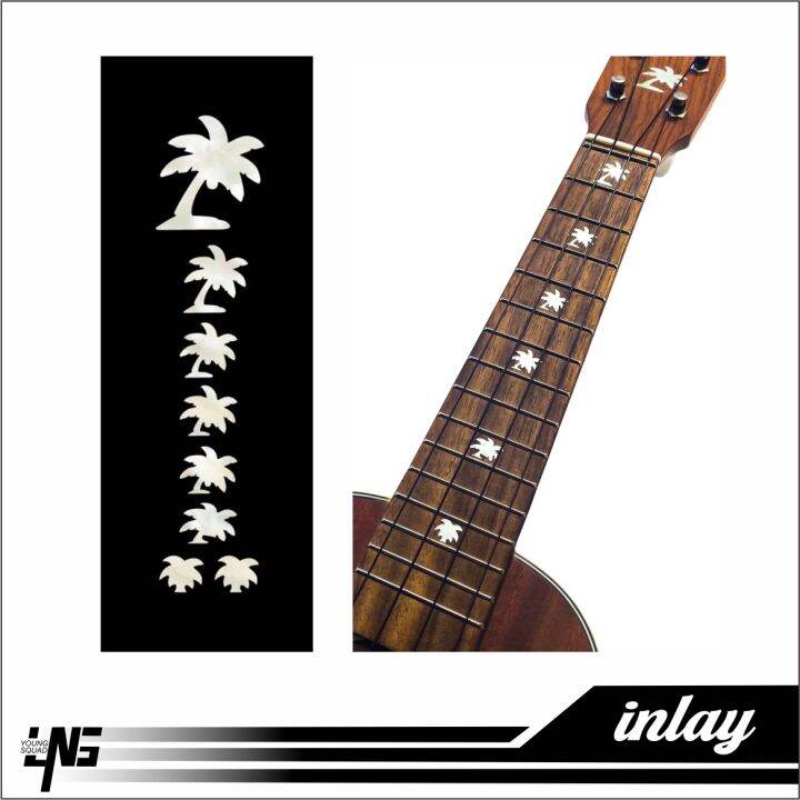 Stiker Inlay Decal Stiker Fretboard Gitar Akustik Elektrik 12 | Lazada ...