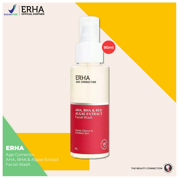 ERHA Age Corrector Facial Wash 90ml - AHA, BHA & Red Algae Extract | Lazada Indonesia