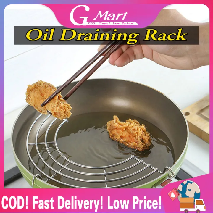 【28CM / 32CM】Stainless Steel Steam Rack Drain Oil Filter Rack Kitchen ...