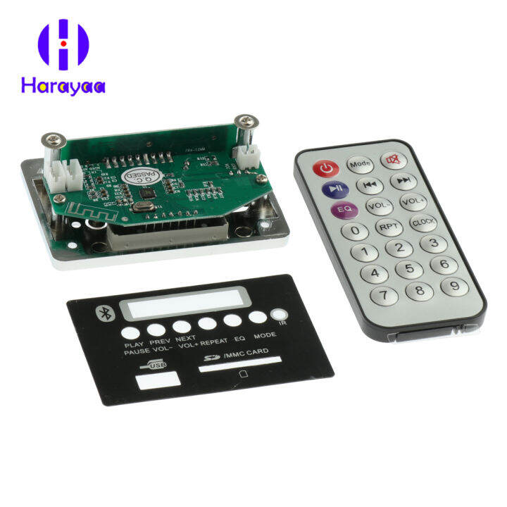 harayaa 12V Car Wireless Bluetooth MP3 Decoder Board Audio Module MMC ...