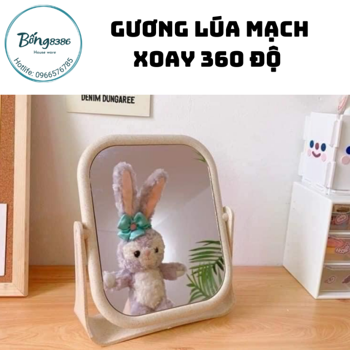 Gương Lúa Mach Xoay 360 Độ Gương Lúa Mạch Hình Vuông Gương Lúa Mạch ...