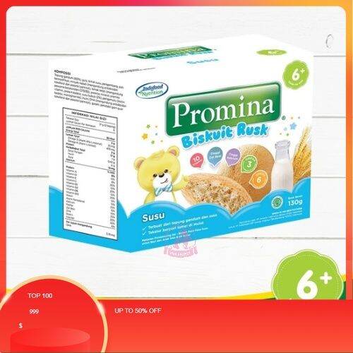 Promina Biskuit RUSK 130 gr Cemilan Bayi 6 Bulan | Lazada Indonesia