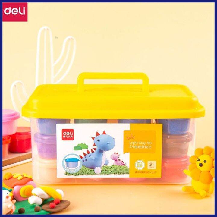 Deli Children's Puddle Super Light Clay Colored Clay Handmade Light ...