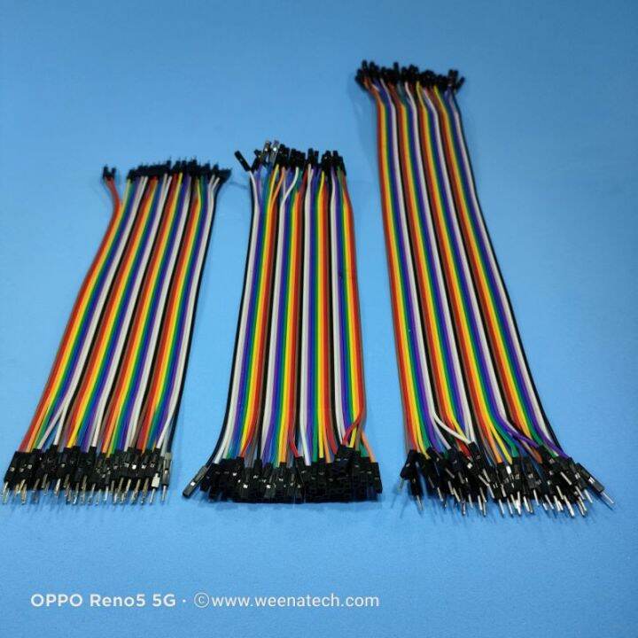 Woww สุดคุ้ม สายไฟ สายจั้มบอร์ด สายทดสอบ สายทดลองวงจร 1ชุด 40 เส้น สาย ...