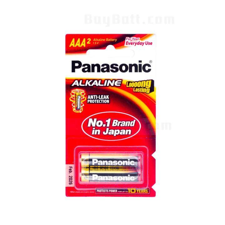 Pack2 x 6 Pack = 12 pcs. 12 ก้อน Panasonic Alkaline Battery AAA LR03T | Lazada.co.th