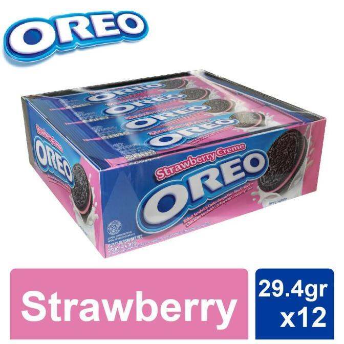 OREO BISKUIT 1 BOX ISI 12 PCS/biskuit kaleng/biskuit murah/biskuit ...