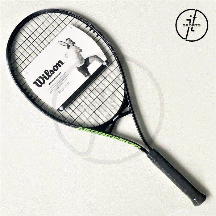 Raket Tenis Wilson Aggressor 112" 280g Tennis Racket Original | Lazada ...