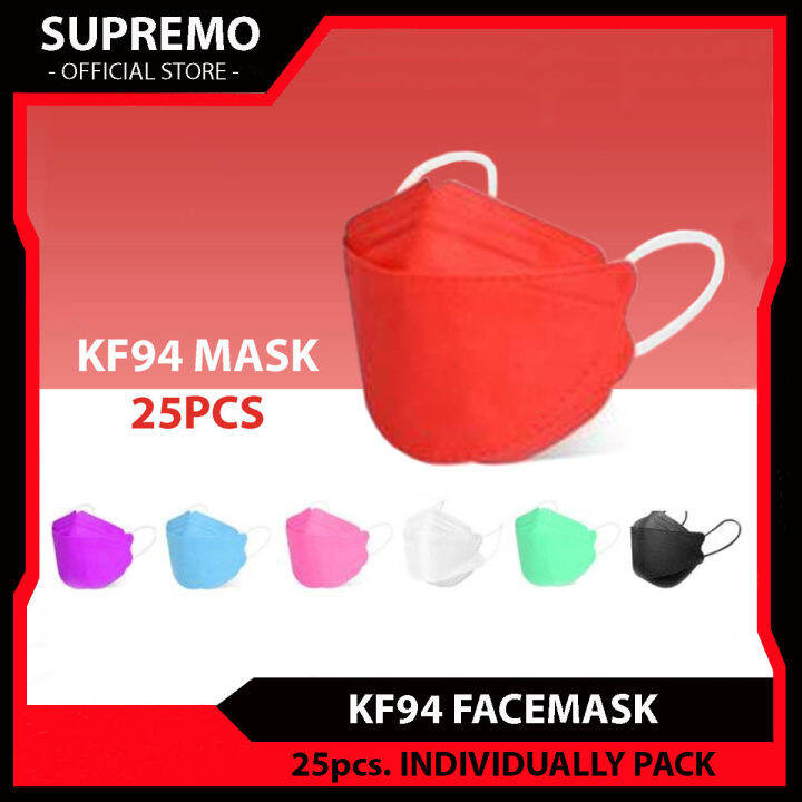 𝐒𝐔𝐏𝐑𝐄𝐌𝐎 𝐒𝐓𝐎𝐑𝐄 Adult KF94 facemask 25-50 pcs. Korean Mask Dust-proof ...