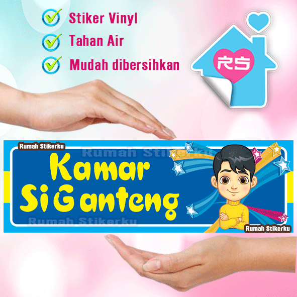 Stiker kamar Si ganteng stiker | Lazada Indonesia