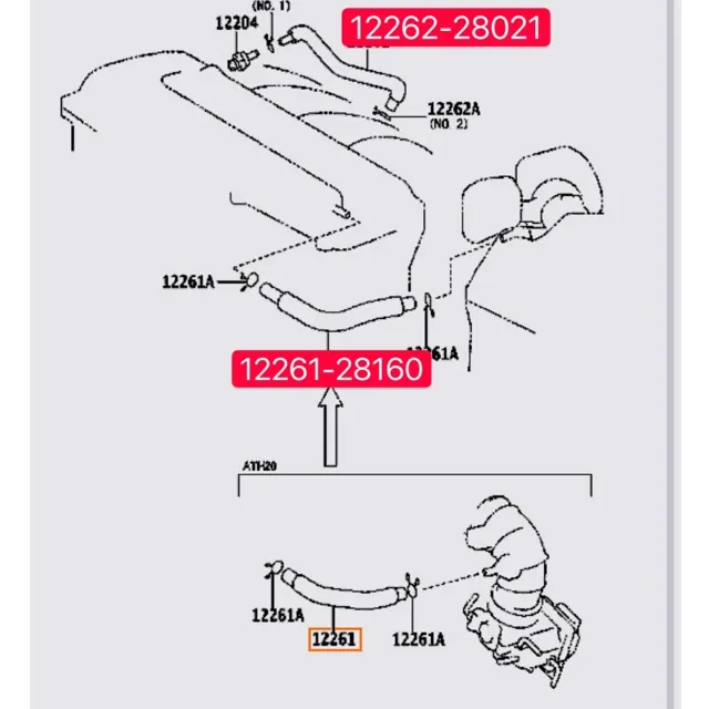ORIGINAL TOYOTA ESTIMA 2.4 ACR50 / VELLFIRE 2.4 ANH20 VENTILATION VALVE ...