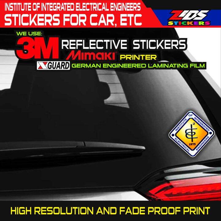 iiee institute of integrated electrical engineers logo 3M reflective ...