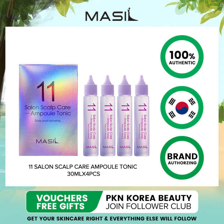 MASIL 11 Salon Scalp Care Ampoule Tonic (30MLX4PCS/8PCS), Scalp Scalp ...