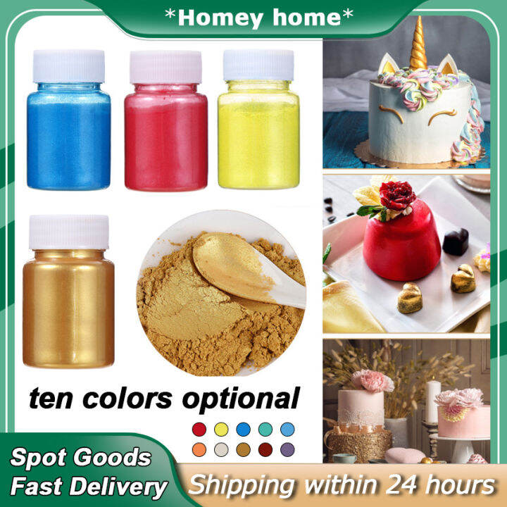 15g Edible Glitter Cake Decoration Powder Silver Pearl Powder Baking ...