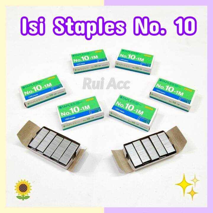 Isi Staples NO 10 Stapler Steples Hekter Jetrekan Necis Joyko Nomor 10 | Lazada Indonesia
