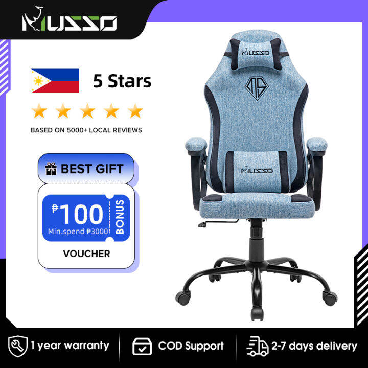 MUSSO Navigator Series Model 2，Fabric Computer Chair With Lumber and ...