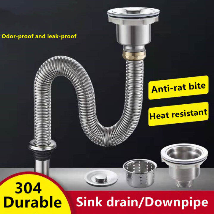 High Quality Stainless Steel Drain Pipe Kitchen Sink Downspout ...
