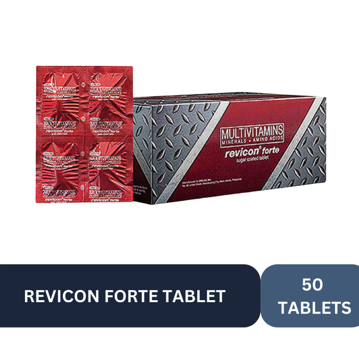 Revicon Forte Multivitamins + Amino Acids Tablet 50 pieces | Lazada PH
