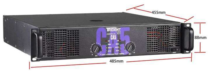 TRIDENT CA-5 Power Amplifier 430Watts x 2 RMS PROFESSIONAL AMPLIFIER ...