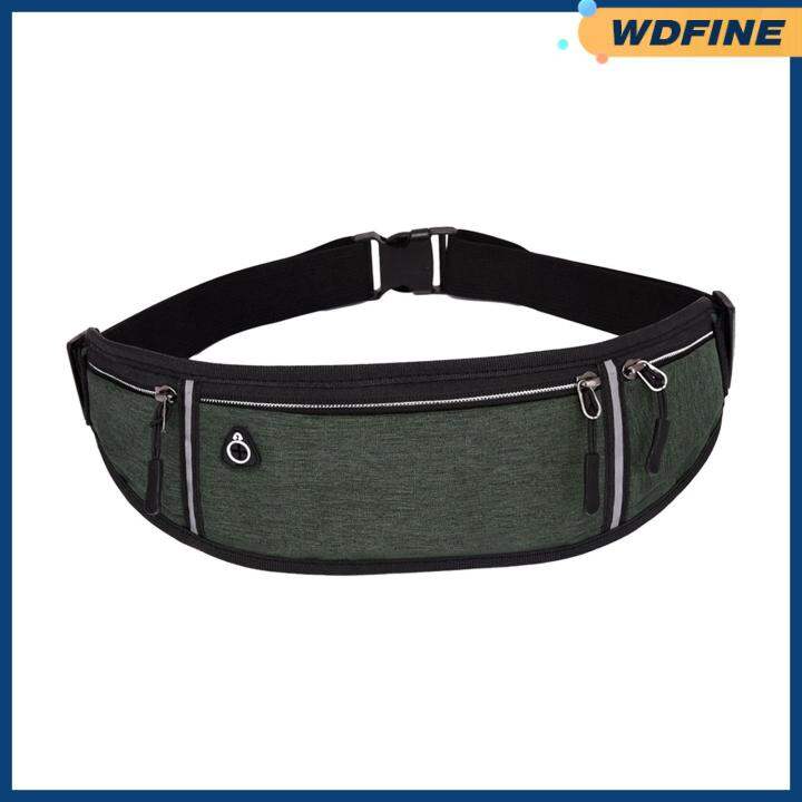 WDFINE Running Waist Pack Reflective Lightweight Fanny Pack for Gym ...