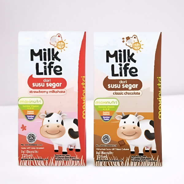 Milk Life Susu UHT 115ml Rasa Coklat dan strawberry susu enak dan murah | Lazada Indonesia