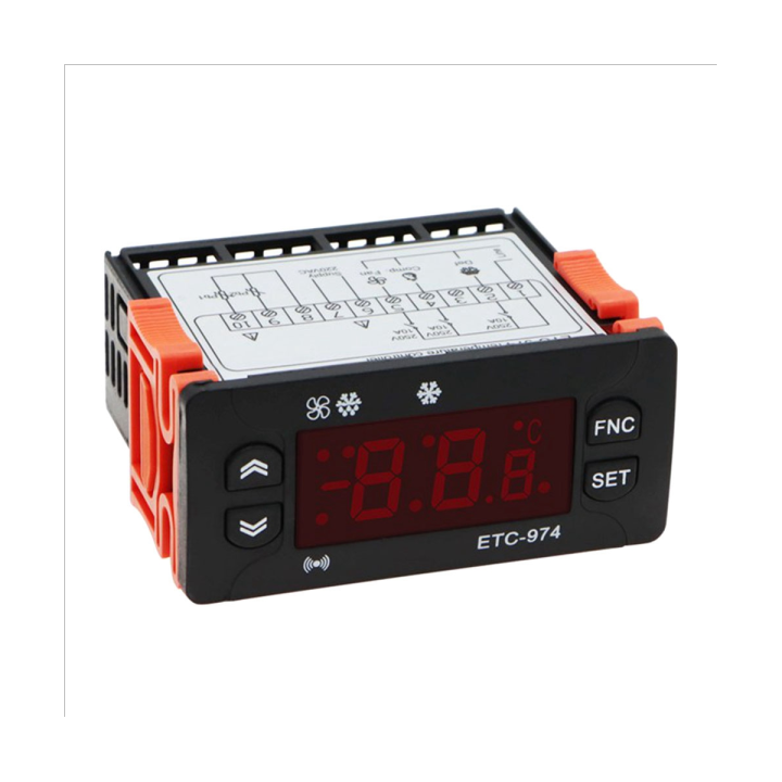 ETC-974 Digital Temperature Controller Refrigeration Defrost Thermostat Refrigeration Alarm 100V ...