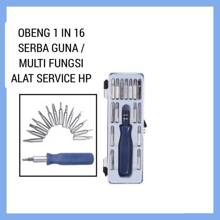 OBENG 16 IN 1 ALAT SERBA GUNA / MULTI FUNGSI BAGUS UNTUK ALAT SERVICE ...