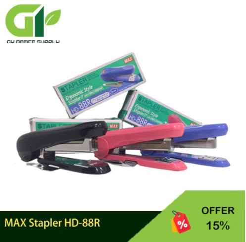 [GY Office] MAX Stapler HD-88R Ergonomic Style with Stapler Remover ...