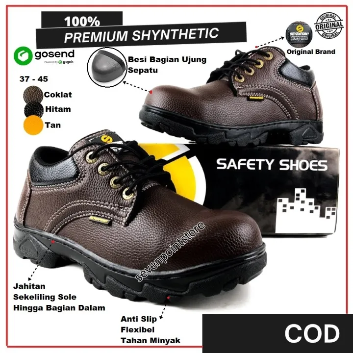 Sepatu Safety Pria Wanita Sefty Shoes Low Boots Spatu Kerja Induastry ...