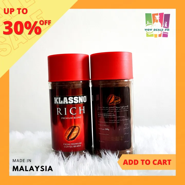 Klassno Rich Instant Coffee 1 pc | Lazada PH