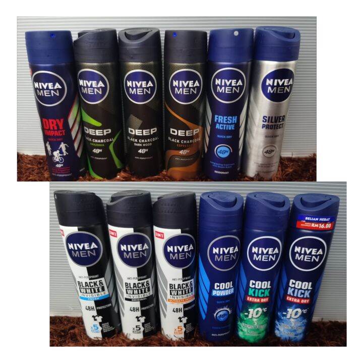 Nivea - Men Deodorant Body Spray 150ml | Lazada