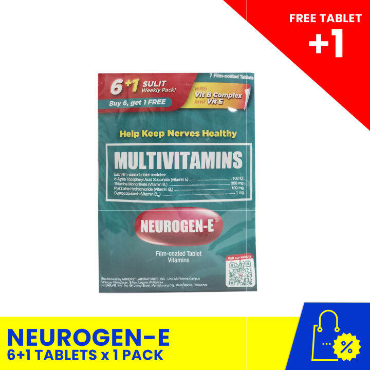 NEUROGEN-E TAB 6+1 tablets health supplements, vitamins, personal care ...