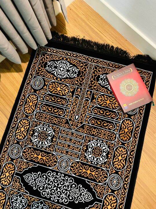 SEJADAH KISWAH Pintu Kaabah Dari Mesir hantaran Prayer Rug Raudah EGYPT ...