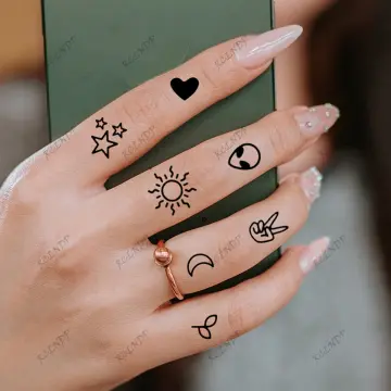 Roman Numerals Tattoo Finger