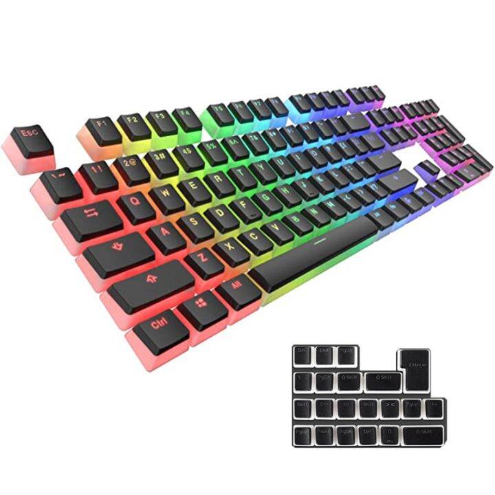 【new】 Pudding PBT Cream Keycaps Mechanical Keyboard Double Shot Skin ...