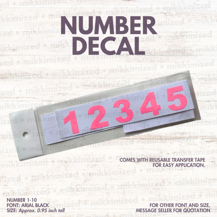 Notebook Number Decal | Lazada PH