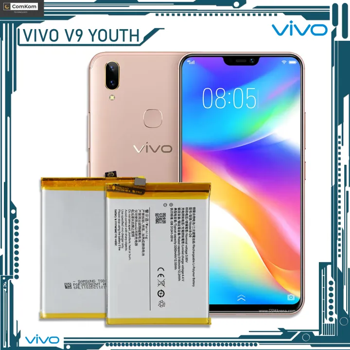 VIVO V9 Youth Battery 1727, 1726 (100% Original) | Model: B-D9 3260mAh ...