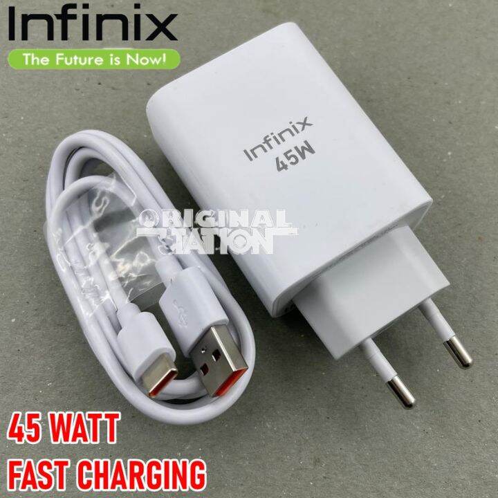 Infinix 45 Watt Charger Model U450XEA Original For Infinix Note 30 ...