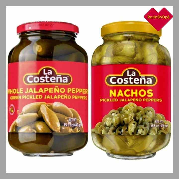 LA COSTENA Whole Jalapeno Peppers / Nacho Sliced Jalapeno Peppers ...