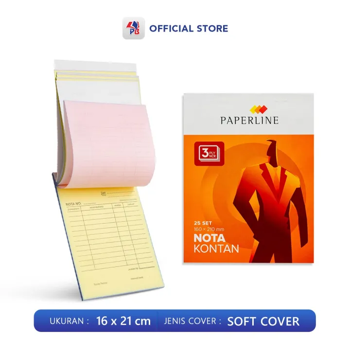 Buku Nota Kontan Paperline 25 Set Ukuran 160 x 210 mm Merk Paperline 3 ...