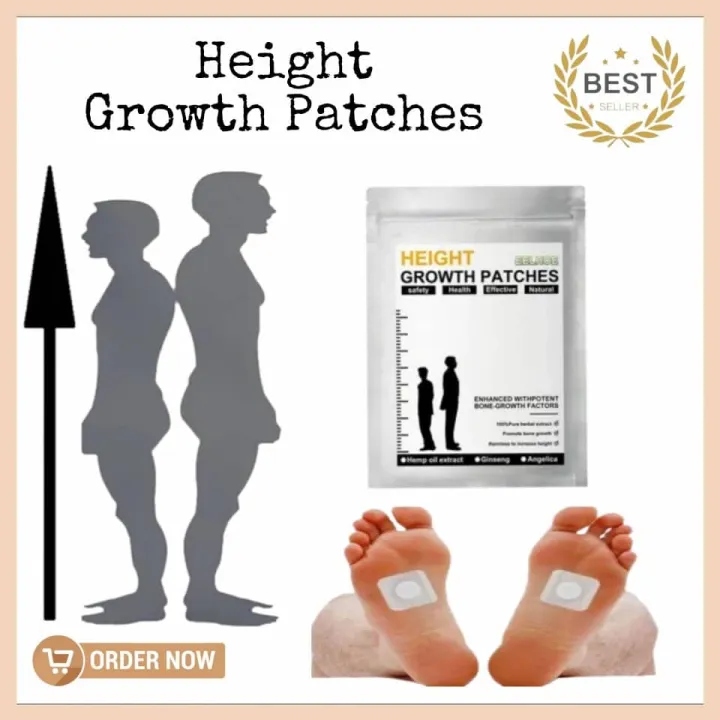 Height Enhancer Patch Grow Taller Foot Patch Increase Height Growth ...