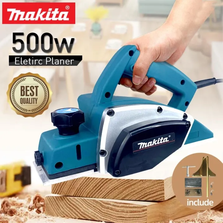 Makita Electric Power Planer 500W Woodworking Hand Planer Power tool N1900B 3-1/4 (82mm) Hand ...