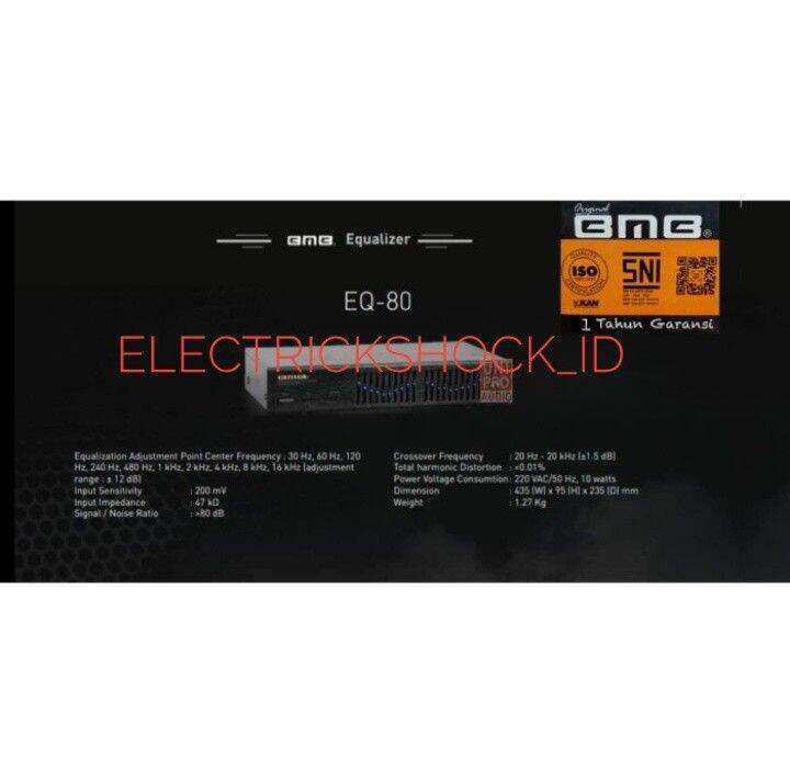 EQUALIZER BMB EQ 80 / EQ-80 ORIGINAL | Lazada Indonesia