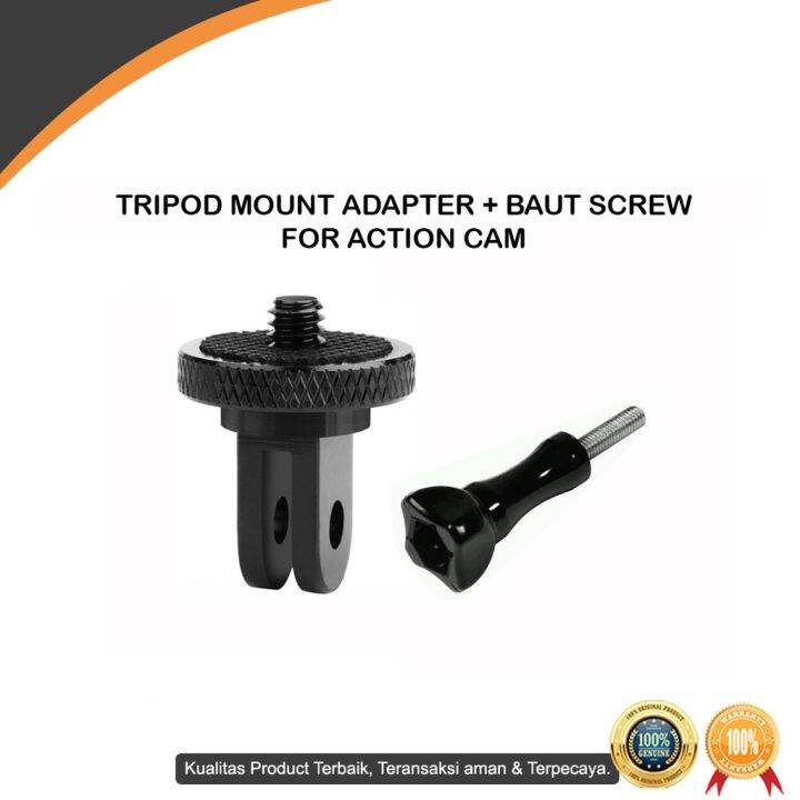 Tripod Mini Mount Adapter Screw with Baut for Action Cam | Lazada Indonesia