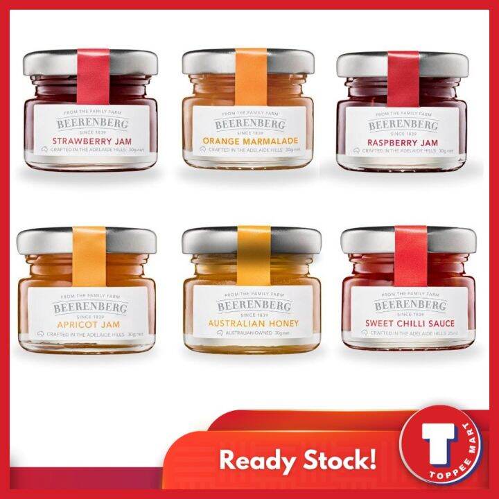 BEERENBERG AUSTRALIAN Fruit Jam / Sauce / Honey - 30g & 25ml ...