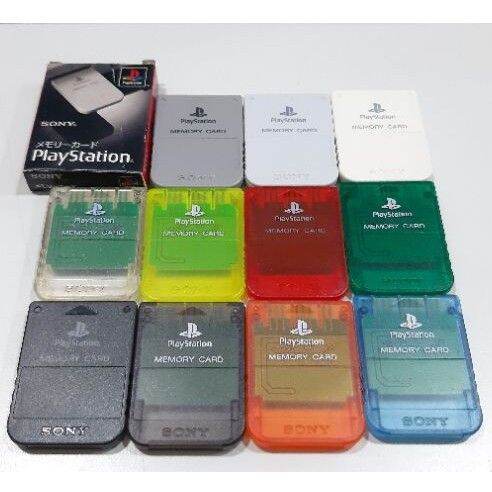 PS1 Memory Card แท้ Sony จากประเทศญี่ปุ่น สี Original และสีอื่นๆ เมม ...